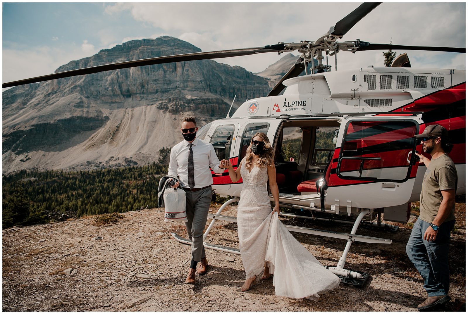 Canmore Helicopter Elopement - lenajenisephotography.com